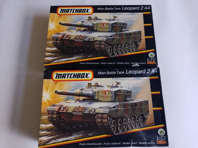 MATCHBOX 1/72 TWO Main Battle Tank Leopard 2 A4 Unopened Model Kits £8. ...