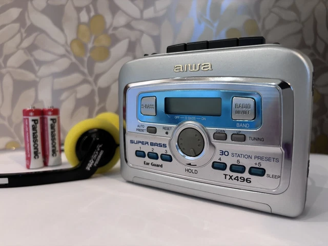 RICONDIZIONATO AIWA HS-TX496 Lettore Cassette Stereo Personale NUOVA CINTURA Walkman EUR 43,69 ...