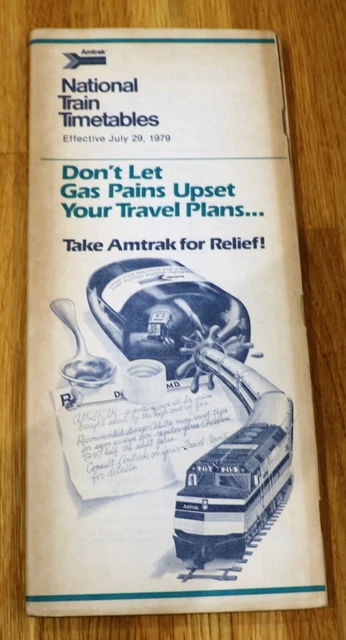 AMTRAK - NATIONAL Train Timetables July 29, 1979 £4.99 - PicClick UK