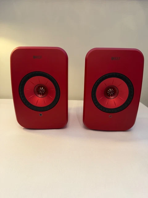 KEF LSX II Wireless Bookshelf Speakers (2pcs) Mineral White OPEN BOX £ ...
