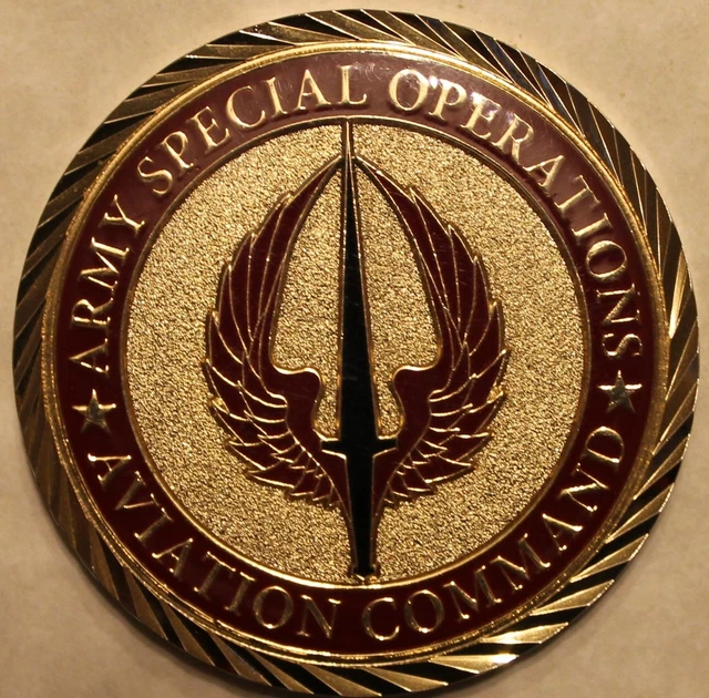 ARMY SPECIAL OPERATIONS Aviation Command Commanders Challenge Coin ...