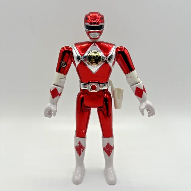 MIGHTY MORPHIN POWER Rangers Metallic Red Roter Ranger Actionfigur 1995 ...