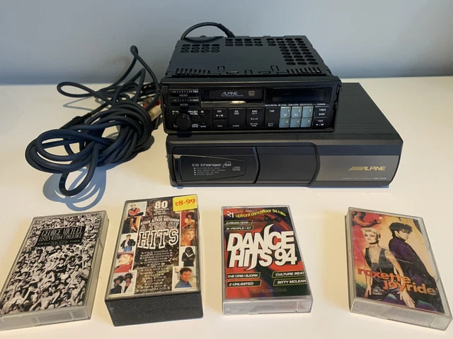 ALPINE VINTAGE CAR RADIO CASSETTE PLAYER 7288M & CHM-S630 Cd Auto ...