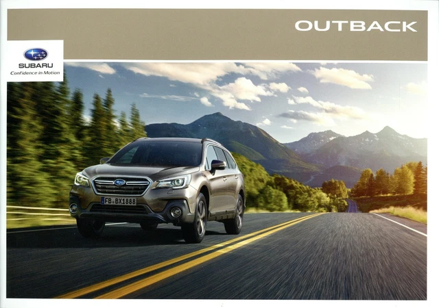 SUBARU OUTBACK PROSPEKT 2018 1/18 D brochure prospectus broszura ...