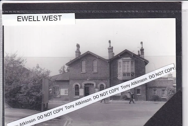 EWELL WEST RAILWAY Station - 1983 View - Photo Print In Sleeve ...