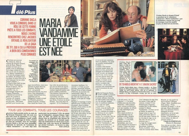COUPURE DE PRESSE Clipping 1989 Corinne Dacia Maria Vandamme (2 pages ...