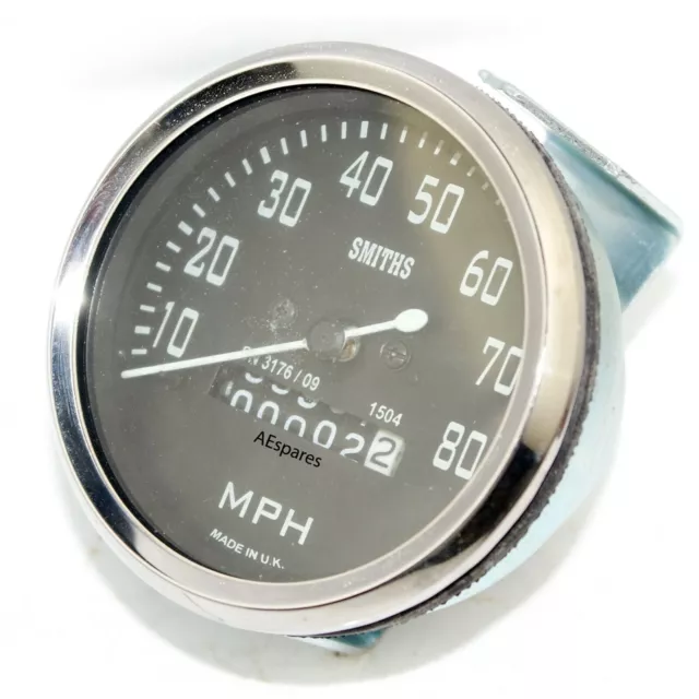 REPLICA SMITHS SPEEDOMETER Speedo 80 Mph For Norton Royal Enfield BSA ...