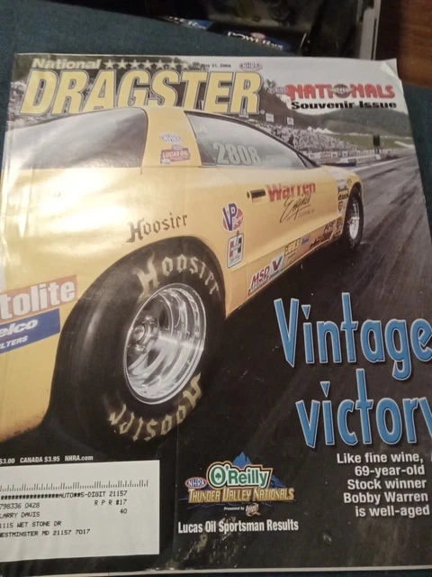 NATIONAL DRAGSTER WEEKLY May 21, 2004 Magazine £5.89 - PicClick UK