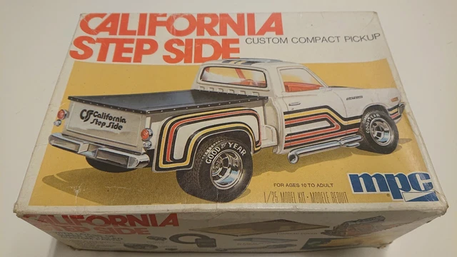 MPC CALAFORNIA STEPSIDE Datsun Pickup Truck - 1/25 Scale Model Kit Lot ...
