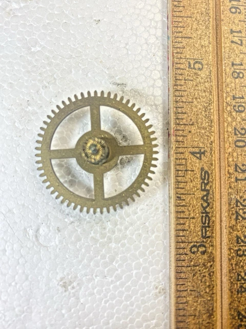 DRGM CLOCK MOVEMENT Time Side 4th Wheel (See Pics To ID Movement ...