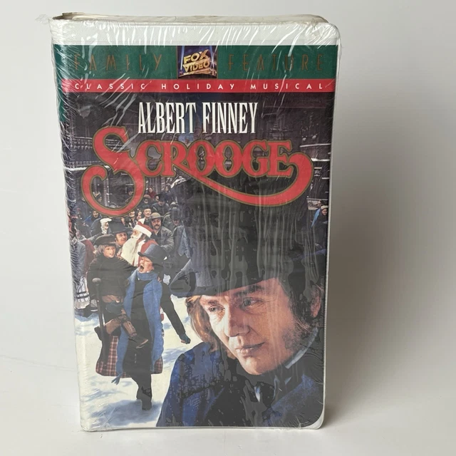 SCROOGE VHS FOX Video Albert Finney Alec Guinness Vintage Cassette Tape ...