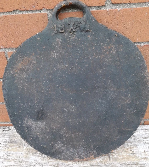 VINTAGE TRADITIONAL WELSH Bakestone with character 32.5cmx8mm 5.1kg ...