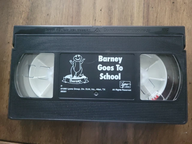 BARNEY VHS GREAT Adventure Goes School Let’s Pretend Rare Lot EUR 14,06 ...