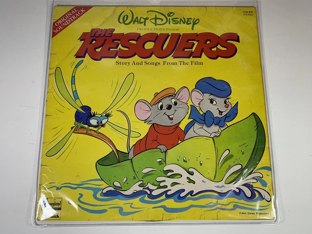 WALT DISNEY THE Rescuers Original Sountrack Record Vinyl 12" Pickwick ...