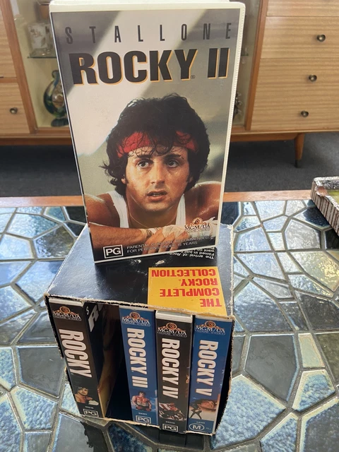 THE COMPLETE ROCKY Collection Box Set VHS Video Cassette Tapes Rocky ...