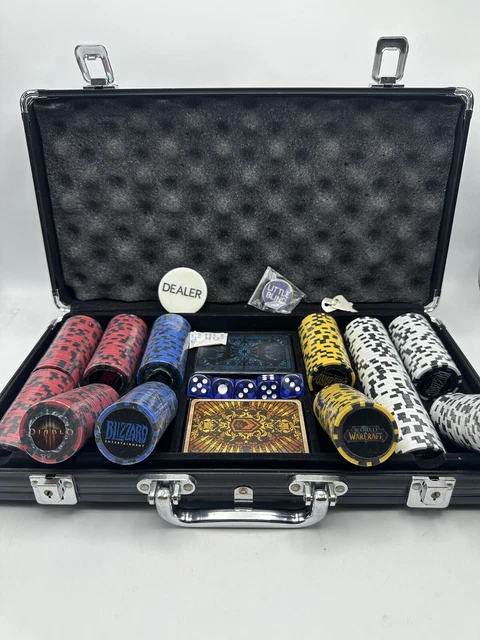 BLIZZARD EMPLOYEE EXCLUSIVE Poker Chip Set World Of Warcraft, Diablo ...