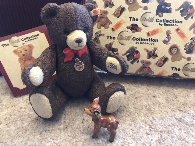 STEIFF COLLECTION BY Enesco 1984 Bear with Pewter Fawn Boxed £27.71 ...