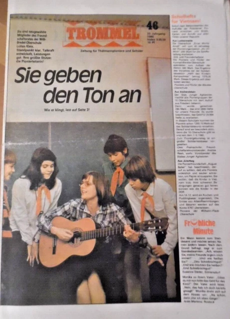 TROMMEL 46 - 1980 Pioniere DDR Lütten Klein-OS KWO-Berlin Huck Finns Abenteuer 7 EUR 9,90 ...