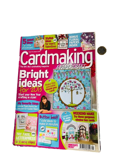 MAGAZINE CARD MAKING & Papercraft Craft Mag Issue 113 January nfb £6.98 ...