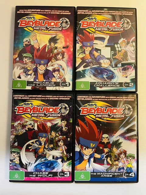 BEYBLADE METAL FUSION Series DVD Bulk Lot Vol 1,2,3,4. Anime, Region 4 ...