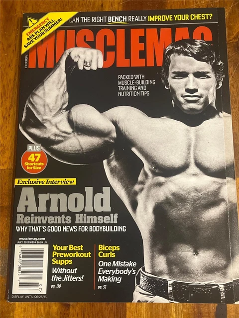 MUSCLEMAG BODYBUILDING MUSCLE magazine ARNOLD SCHWARZENEGGER 7-13 £15. ...