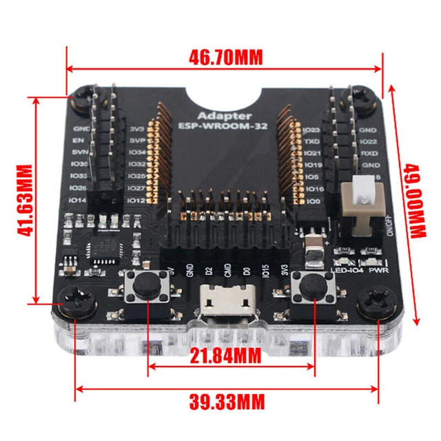 Programmer Tool Esp32 Adapter Socket Kit For Espressif Esp Wroom 32 Module Rm 14 11 Picclick Au