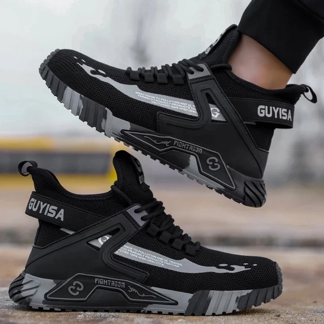 MENS SAFETY SHOES Ultra Lightweight Steel Toe Cap Work Trainers Ladies ...