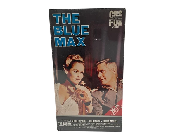 THE BLUE MAX New VHS Tape Shrink Wrap George Peppard Ursula Andress ...
