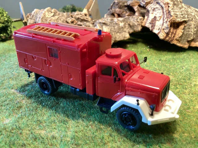 PREISER FEUERWEHR GKW Gerätekraftwagen Magirus F Mercur Kat. Schutz 1: ...