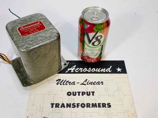 VINTAGE ACROSOUND TO-270 Ultra-Linear Eico 6V6 Tube Amplifier Output ...