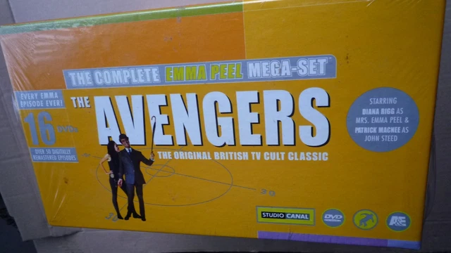 THE AVENGERS COMPLETE Emma Peel Diana Rigg Mega-Set 16 DVDs NEW SHRINK ...
