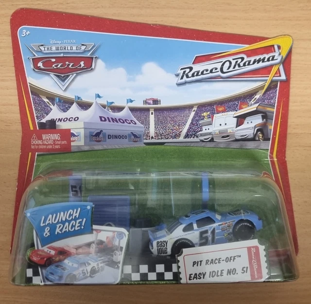 DISNEY PIXAR CARS - World of Cars Race-O-Rama Pit Row Race-Off EASY ...