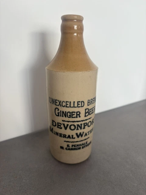 DEVONPORT MINERAL WATER Crown Cap Ginger Beer Bottle Devonport Plymouth ...