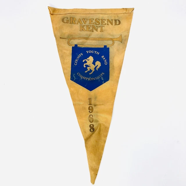 GRAVESEND KENT SCOUTING Flag Scout County Youth Band Championships 1968 ...