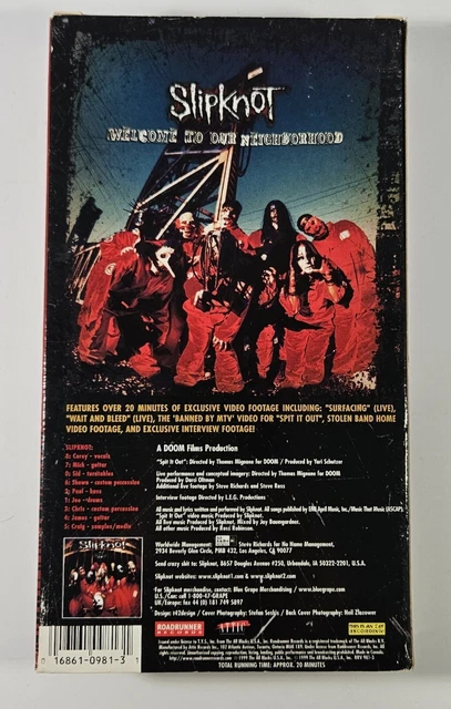 SLIPKNOT - WELCOME To Our Neighborhood (VHS, 1999) $10.79 - PicClick CA