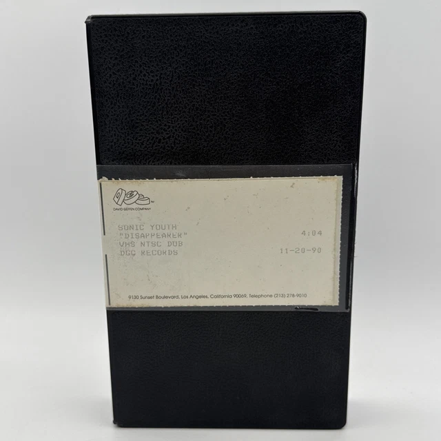 SONIC YOUTH DISAPPEARER Promo VHS Tape DGC Records 1990 NSTC DUB £268. ...