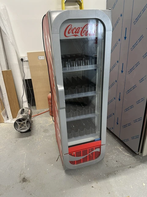 COCA COLA SILVER 60s Diner Cafe Style Commercial Fridge £850.00 ...