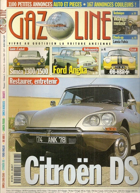 GAZOLINE 28 CITROEN Ds Guide D'achat Simca 1300 1500 Ford Anglia Essai ...