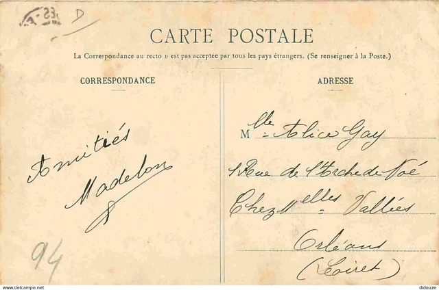 94 - CRETEIL - Les Régates - Animée - CPA - Oblitération de 1905 - Voir ...