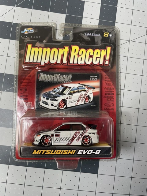 JADA TOYS IMPORT Racer 1:64 Mitsubishi Lancer Evolution VIII White/red ...