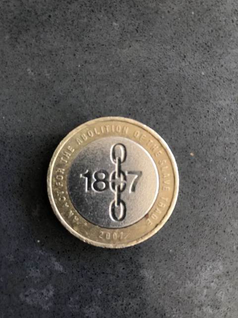 2 POUND COIN 1807 Rare Abolition Of Slavery 2007 = From Circulation ...