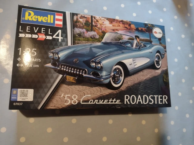 REVELL 07037 &58 Corvette Roadster" Model Kit scale 1:25 EUR 17,34 ...
