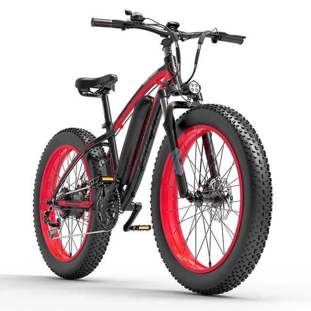 LANKELEISI XF4000 RED Queen Electric Bike 26" Fat Tire 1000 watts 48v ...