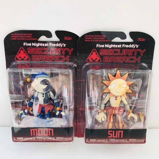 FIVE NIGHTS AT Freddys Sun & Moon FNAF Security Breach Funko Action ...