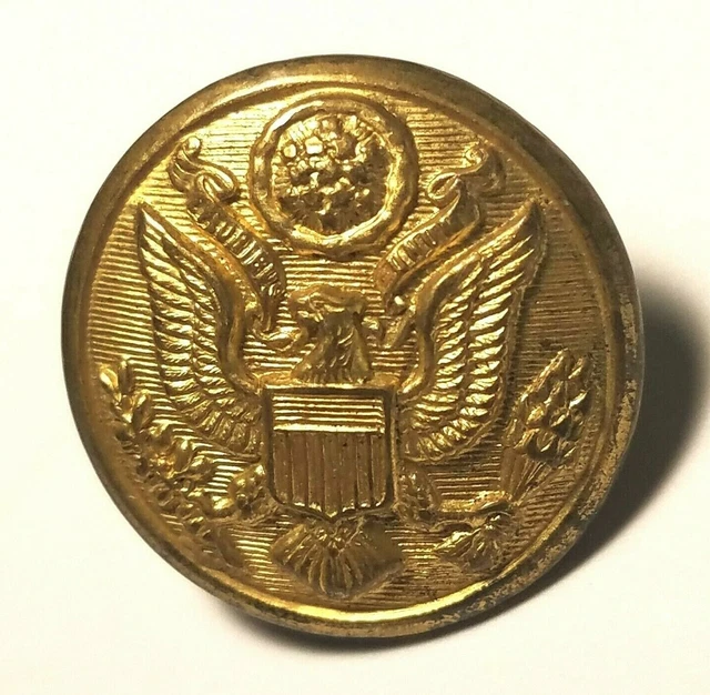 C1930S-1940S WWII US Army Military Staff Uniform Button Handy Works NY ...