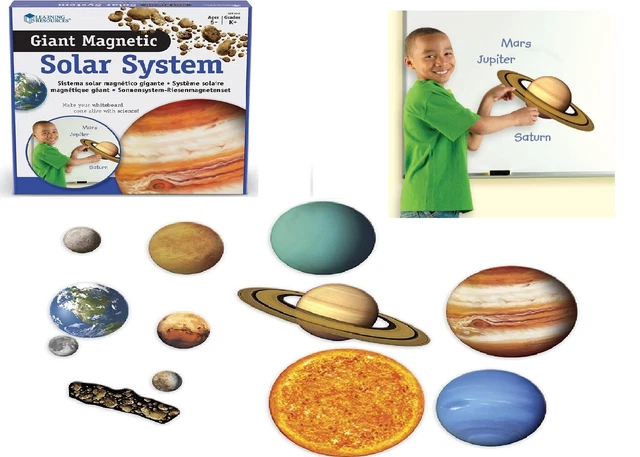 LEARNING RESOURCES GIANT Magnetic Solar System Whiteboard Display 13 ...