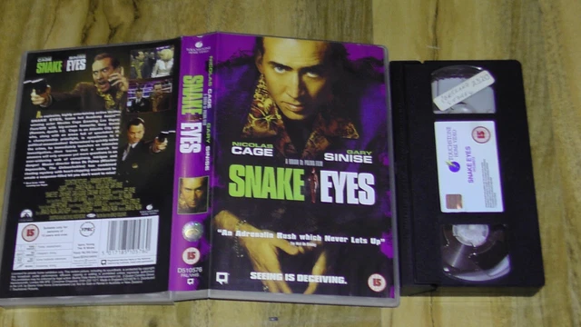 SNAKE EYES VHS Video Tape Big Box Ex Rental Touchstone £4.99 - PicClick UK