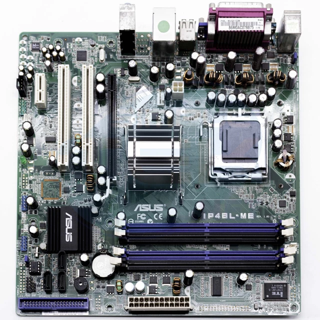 ASUS IP4BL-ME MOTHERBOARD Lga 775 Lga775 4x Ddr2 Micro-atx Rs232 ...