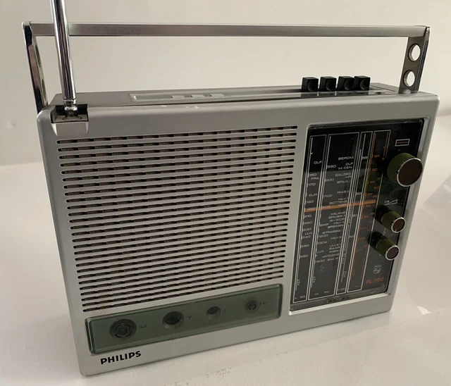 RARE VINTAGE PHILIPS RL500 Portable Radio Fully Working 1970 £49.99 ...