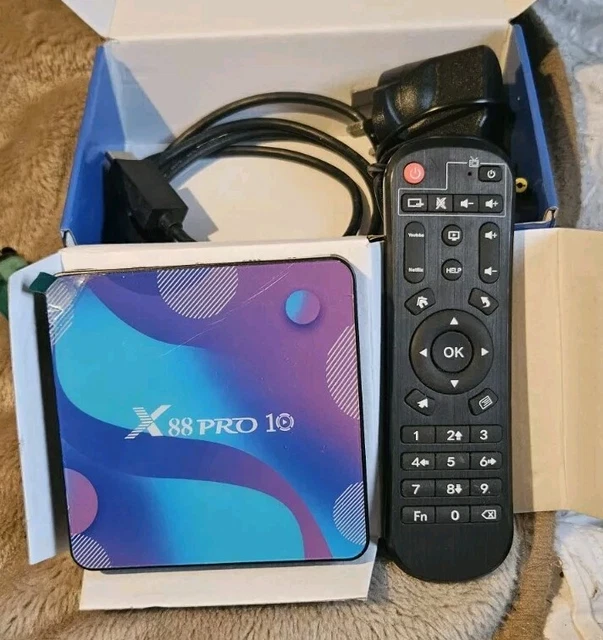 ANDROID 11 SMART TV Box X88 PRO10 Ram 4G ROM 32G Used Once Original ...